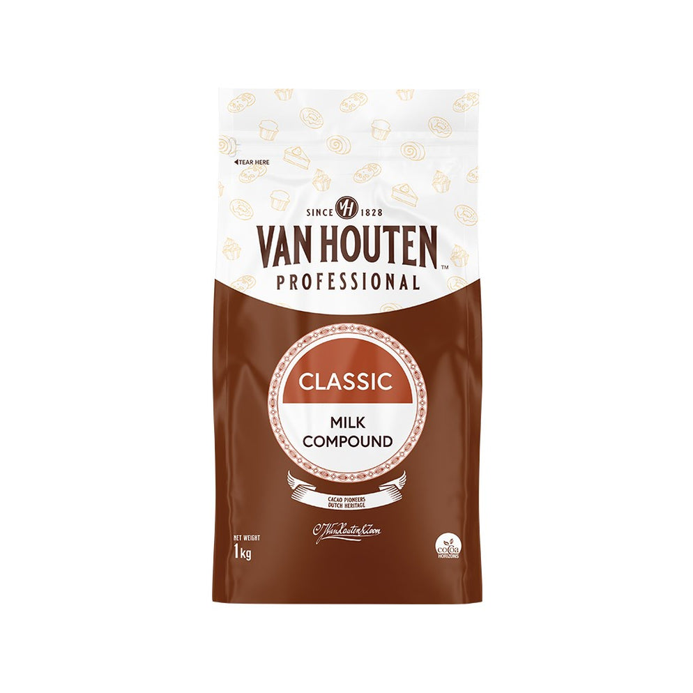 Van Houten Compound Chocolate 1kg Milk — Cakers Warehouse