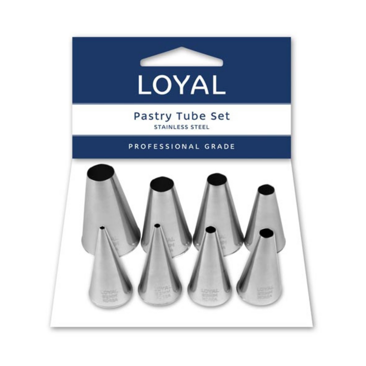 LOYAL Piping Tip Round Set 8PC | Cakers Warehouse