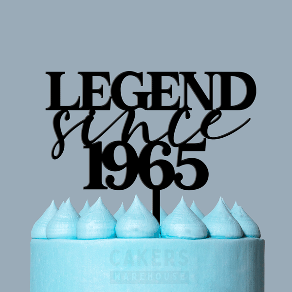 Topper Legend Since (Age) — Cakers Warehouse