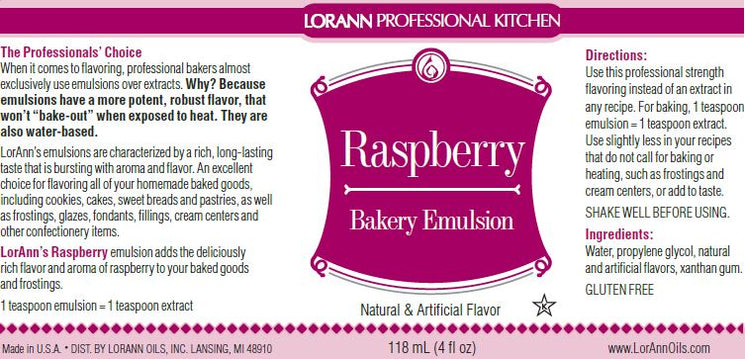 Emulsion Raspberry 4oz — Cakers Warehouse