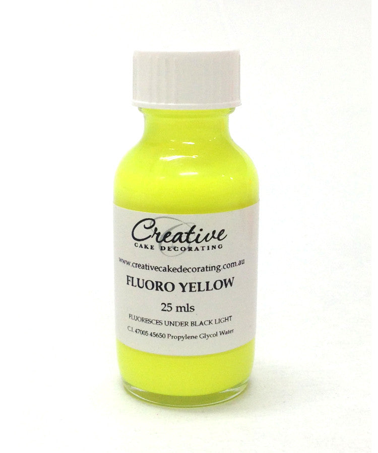 Liquid Colour Fluro Yellow 30mL — Cakers Warehouse