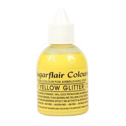 Airbrush Glitter Pearl Yellow 60mL — Cakers Warehouse
