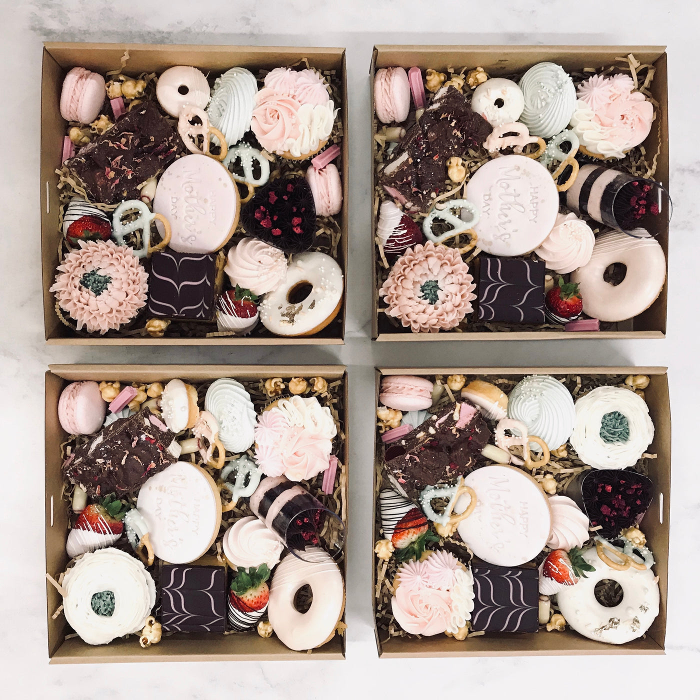 Kraft Biscuit Box 225 x 225 x 60mm — Cakers Warehouse