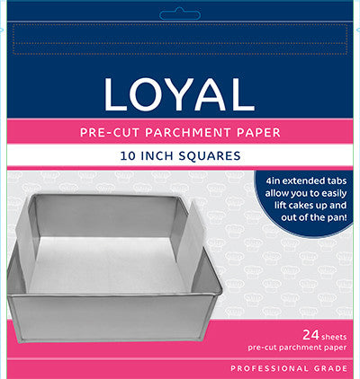 Pre Cut Parchment Paper Square 10in — Cakers Warehouse