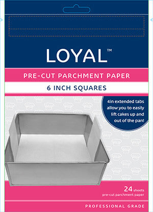 Pre Cut Parchment Paper Square 6in — Cakers Warehouse