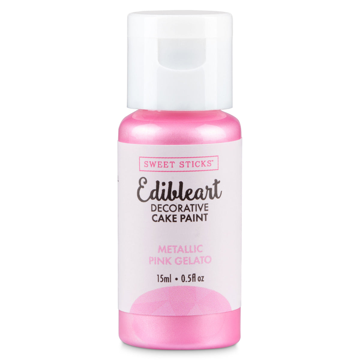 Decorative Paint Metallic Pink Gelato 15mL — Cakers Warehouse
