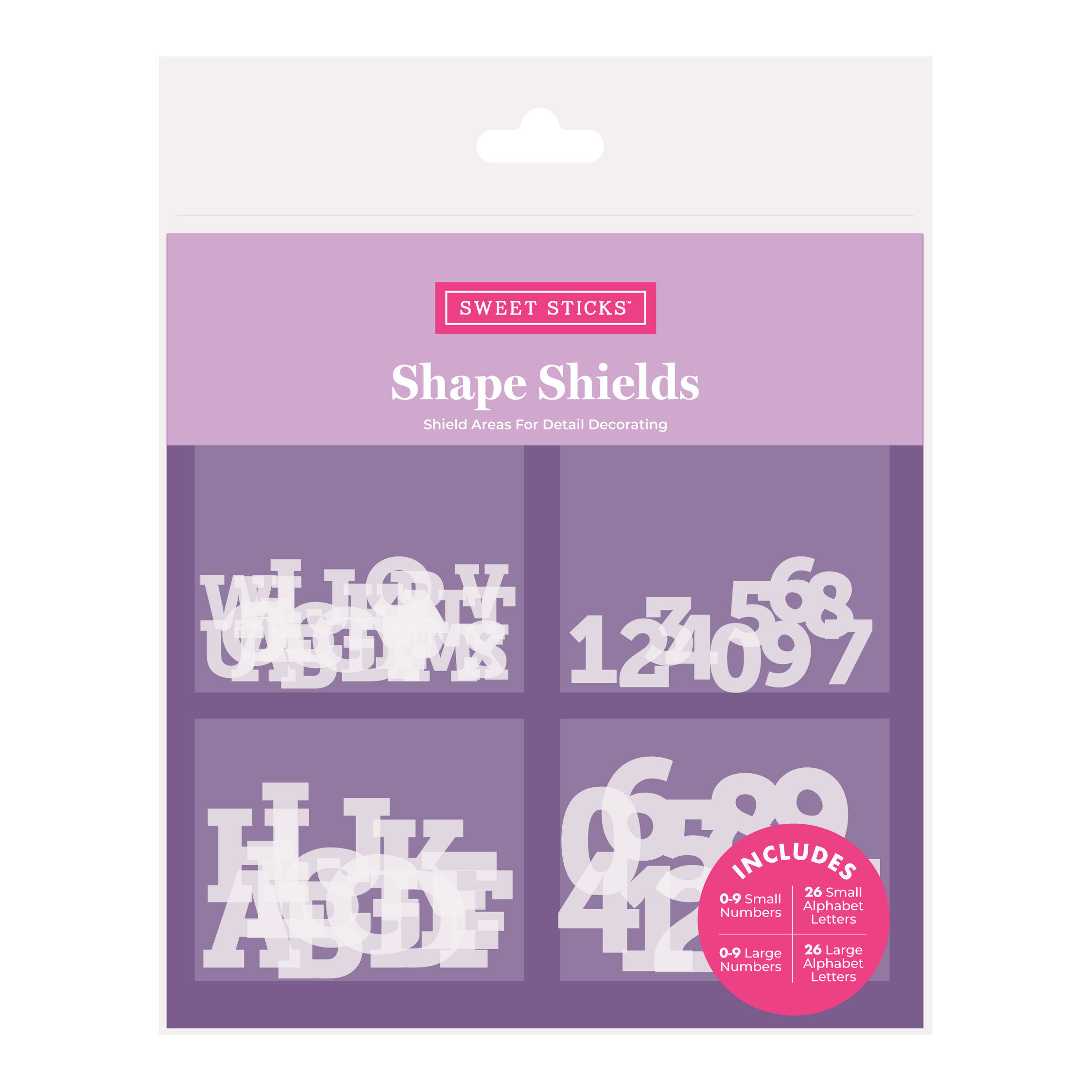 Shape Shields Alphabet & Numbers — Cakers Warehouse