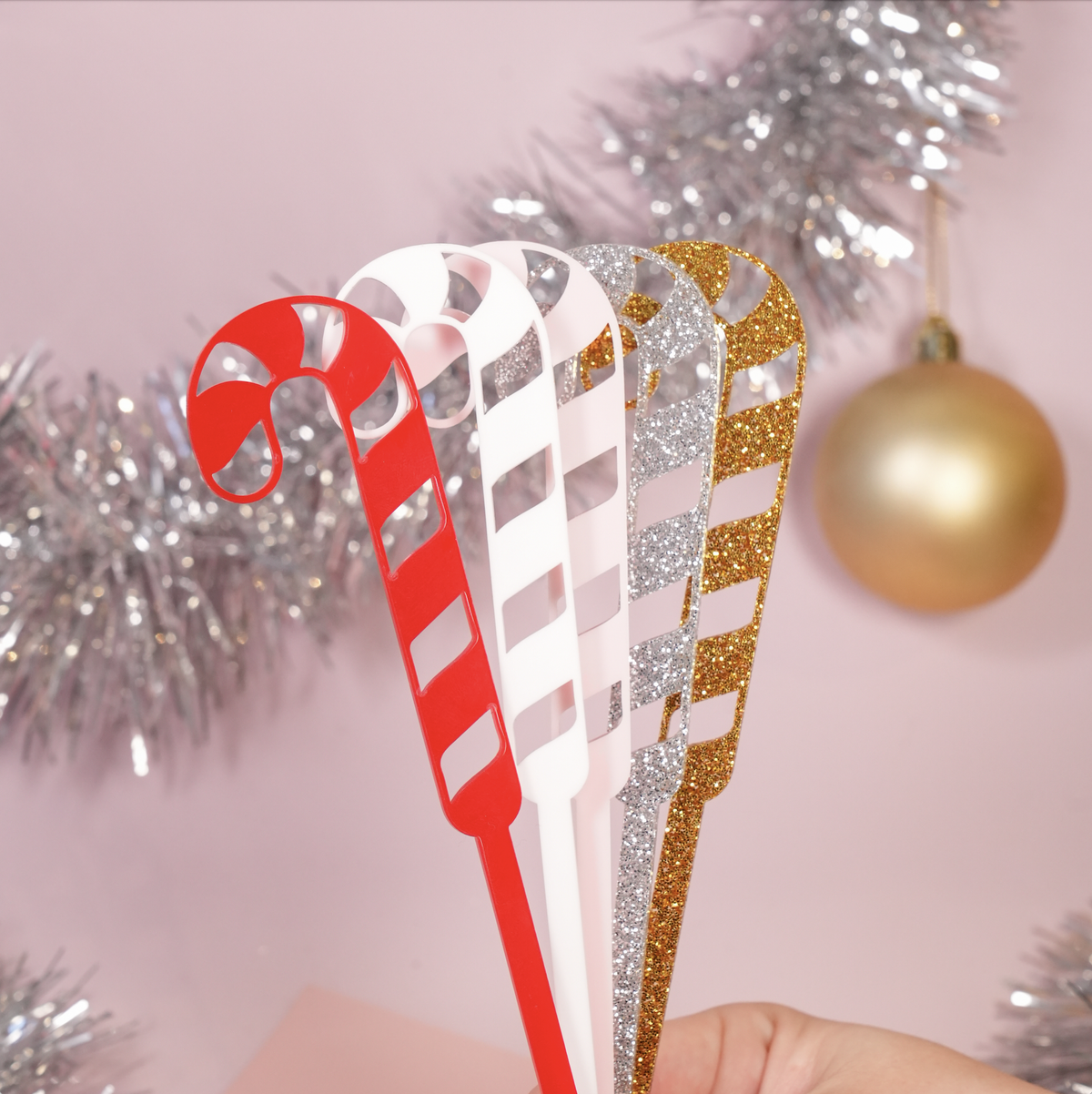 Topper Candy Cane 5pc — Cakers Warehouse