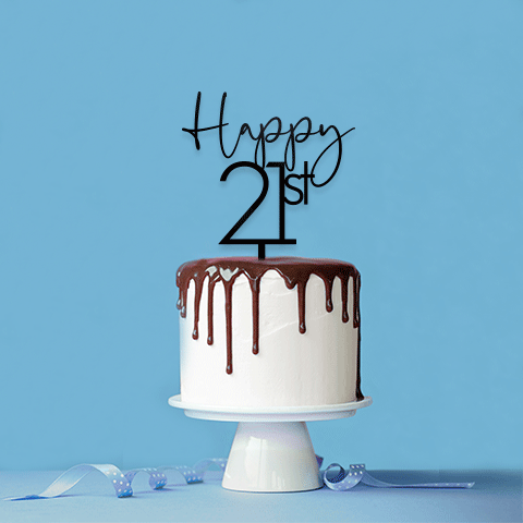 Topper Handwritten Happy Block Number 2 — Cakers Warehouse