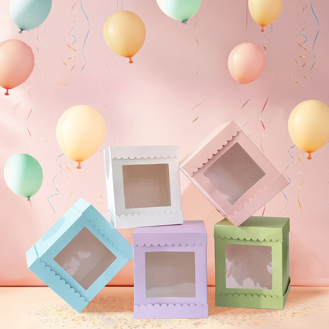 Tall Scalloped Box 10 x 10 x 12in — Cakers Warehouse