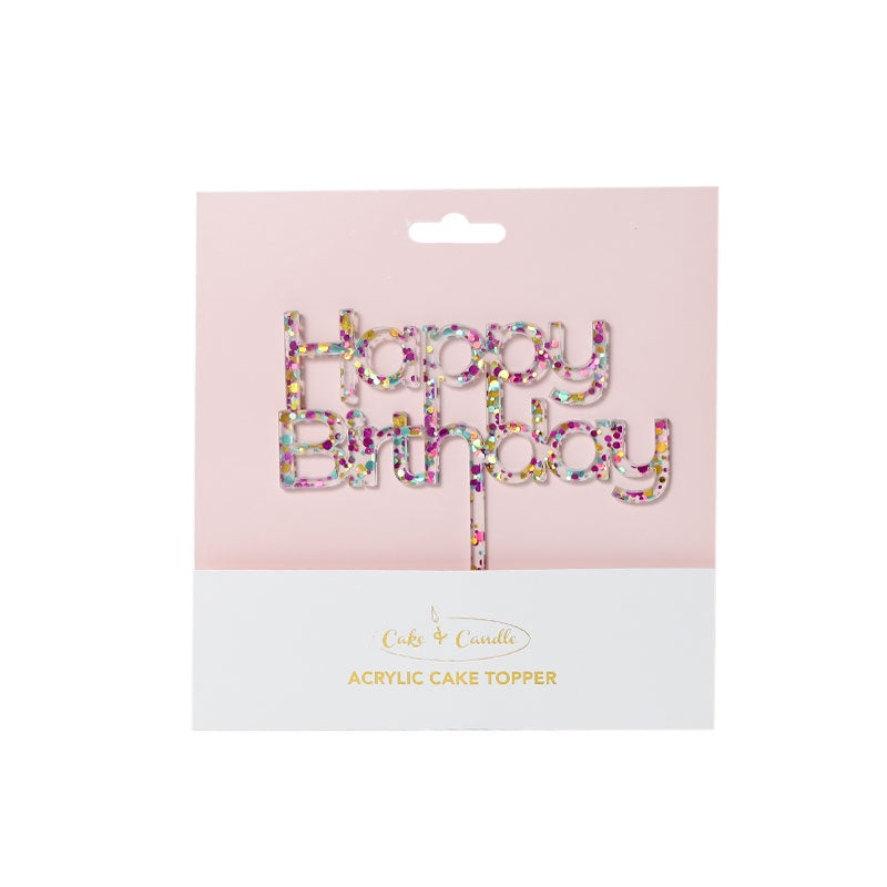 Cake Topper Rainbow Glitter 2 — Cakers Warehouse