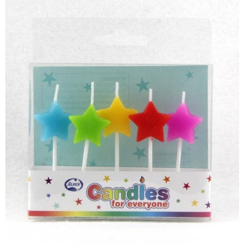 Candle Stars Mixed 5pc — Cakers Warehouse