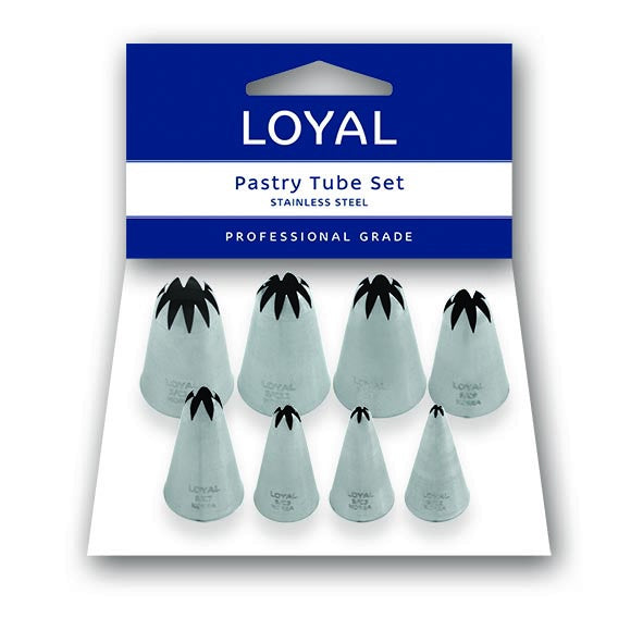 LOYAL Pastry Tube Closed Star Set 8PC | Cakers Warehouse