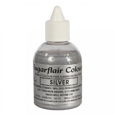 Airbrush Glitter Pearl Silver 60mL — Cakers Warehouse